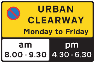 When may you stop on an urban clearway? - Theory Test Monster